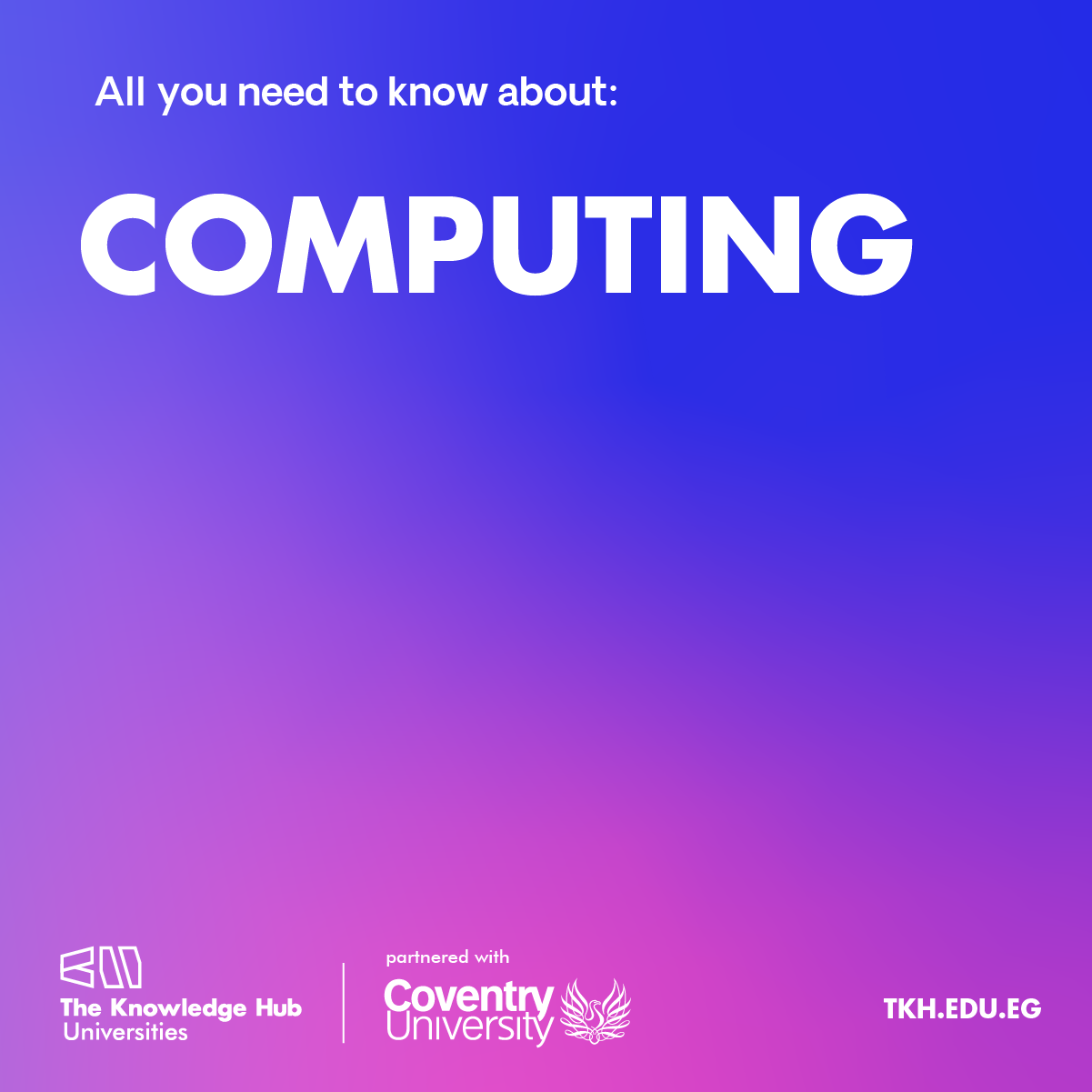 BSc Computing | Coventry University at TKH in Egypt